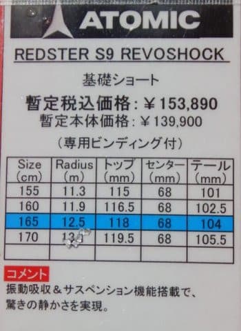 2023シーズンモデルのスキー板,試乗レポートその29…ATOMIC 2023シーズンモデルのスキー板,試乗レポートその29…ATOMIC