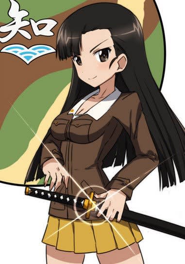 ガールズ&パンツァー」、知波単学園隊長西絹代の抱き枕カバー ガールズ&パンツァー」、知波単学園隊長西絹代の抱き枕カバー