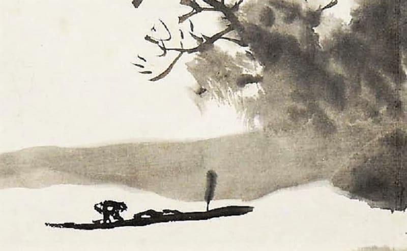 魑魅魍魎たる作品 破墨山水図 伝川合玉堂筆 大正4年(1915年 魑魅魍魎たる作品 破墨山水図 伝川合玉堂筆 大正4年(1915年