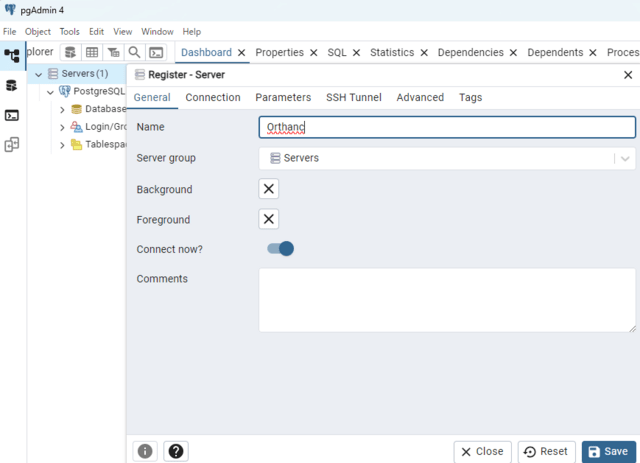 Windows11にOrthanc+PostgreSQLを構築する（5）PostgreSQLのデータベース作成 - 脊椎内視鏡下手術 - わきだ整形外科 - http://wakida.org