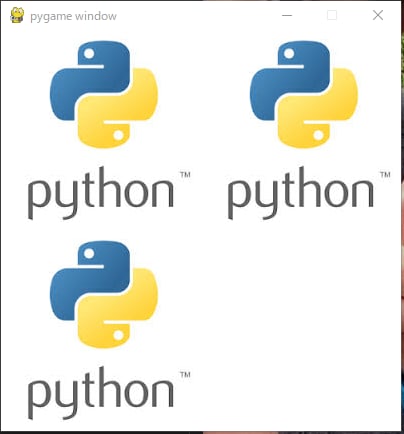 「Pythonプログラミング」pygame其の10。今回はSURFACE.blitです。 - 新しいアカウントで始めました。