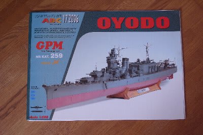 ペーパークラフト 1/200 GPM製 軽巡洋艦 大淀(OYODO)を作る ペーパークラフト 1/200 GPM製 軽巡洋艦 大淀(OYODO)を作る