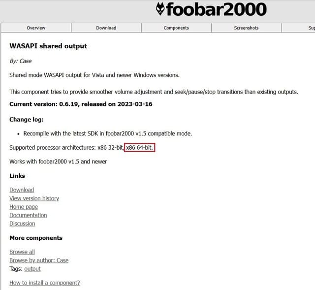 foobar2000 v2.0 に WASAPI、ASIO コンポーネントをインストールしてみました。 - 私のPC自作部屋