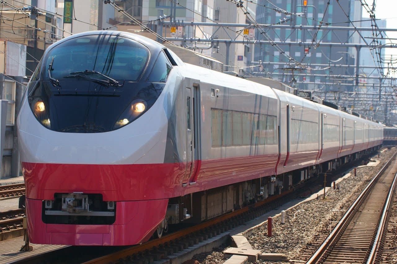 2023年2月17日 東京上野ライン 御徒町 E657系 K12編成「フレッシュひたち」リバイバルカラー 紅色 ときわ61号 - 鉄道 撮影