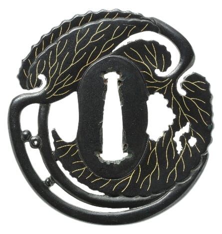 蕗図鍔 秋田正阿弥 Shoami-Akita Tsuba - 鐔鑑賞記 by Zenzai 蕗図鍔 秋田正阿弥 Shoami-Akita Tsuba - 鐔鑑賞記 by Zenzai