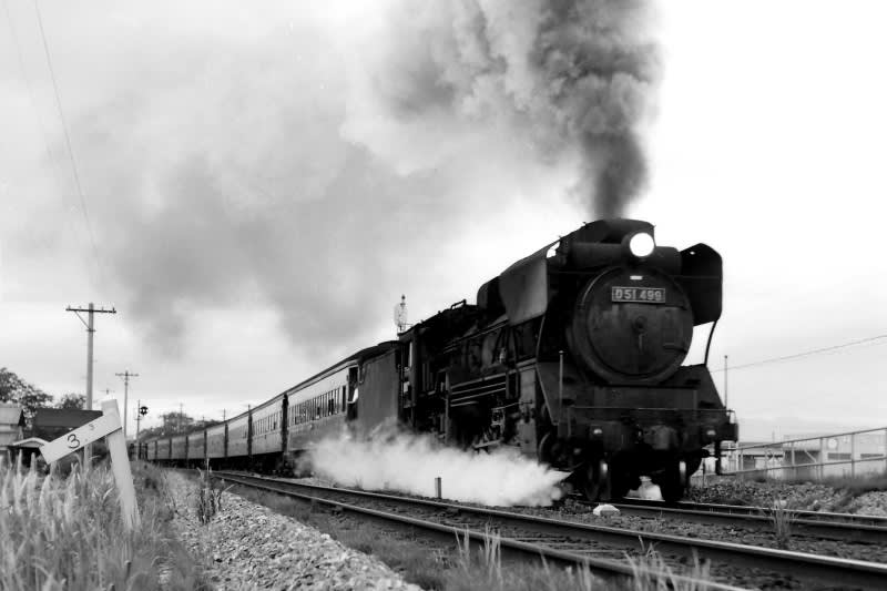 後藤工場式除煙板をつけたD51 499 - 鉄道親爺の窓