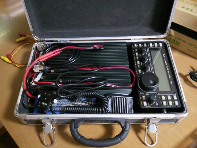 KX3をHL45Bと一緒にアタッシュケースに入れてみました - アマチュア無線局 JO1KVS