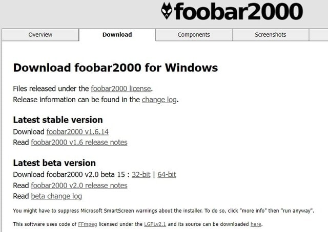 foobar2000 v2.0 beta 16 がリリースされました。 - 私のPC自作部屋