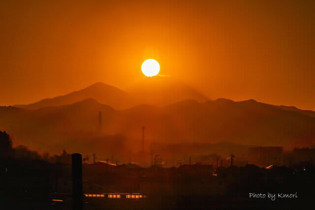 2024/01/12（Fri.）ダイヤモンド富士 片倉駅 - Morinoki 2011