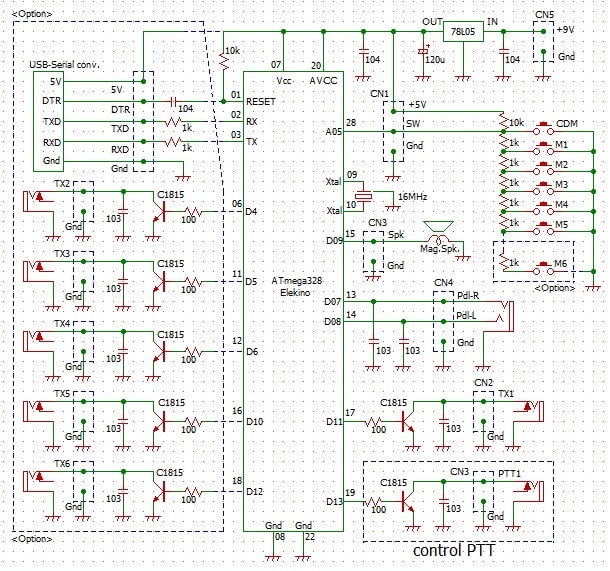 Tanukino K3NG Arduino CW Keyer Elekinoの製作 その17 - JJ1WKN Log