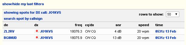 18MHzでCQ出したらZL（ニュージーランド）まで飛んでいました - アマチュア無線局 JO1KVS